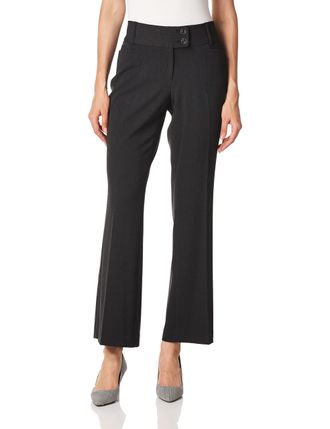 Rafaella Damen Petite Curvy Fit Short Length Gaberdine Trouser Anzughose, Graphit, 40 Zierlich