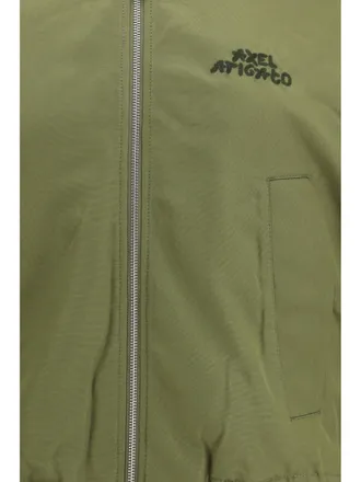 Axel Arigato Mens Bomber Jacket Archer Green Polyester