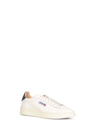 Autry Mens Sneakers Dallas Low Ivory Leather Calf Trainers