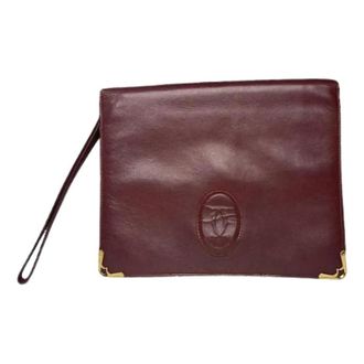 Cartier Pre-owned Leder Clutch - - Pre-owned - Damen - Rot - ONE SIZE