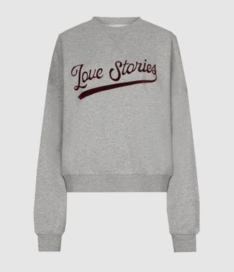 Love Stories Sweatshirt Sloane Light Grey
