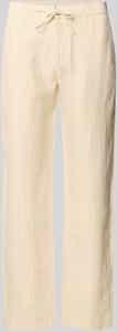 GANT Straight Fit Leinenhose mit Ges&auml;&szlig;taschen