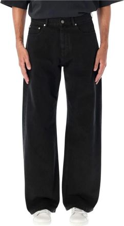 Palm Angels Homme, Jeans, Noir, Taille: W34 Jeans Amples