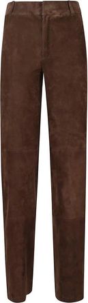 Arma Femme, Pantalons, Brun, Taille: 38 FR Marina Suede Pantalons
