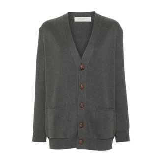 Golden Goose Melange Logo-Print Cardigan - - Knitwear - Damen - Grau - XS