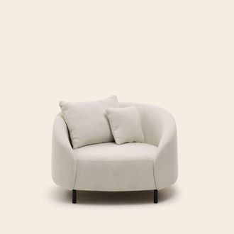 Madura Fauteuil Julika Glory ivoire - IVOIRE