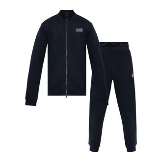 Emporio Armani Ensemble SweaT-shirt et Pantalon - Homme - Sport - Bleu - Taille: L