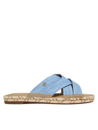 Tommy Hilfiger Espadrilles Chambray Espadrille Mule FW0FW08501 Blau