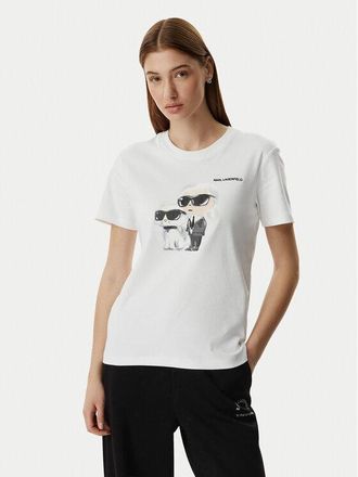 Karl Lagerfeld T-Shirt A3W17077 Wei&szlig; Regular Fit