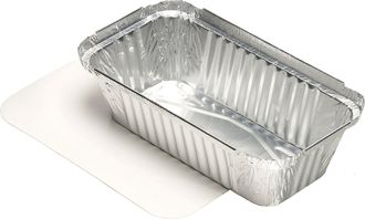 Papstar 14517 Aluschalen, Aluminium, Silber, 20.90 x 11 x 20.60 cm