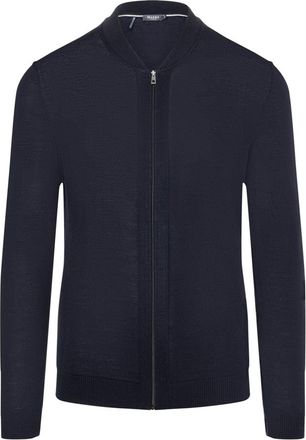 Maerz Leichte Strickjacke aus Summer-Merinowolle mit Zip in