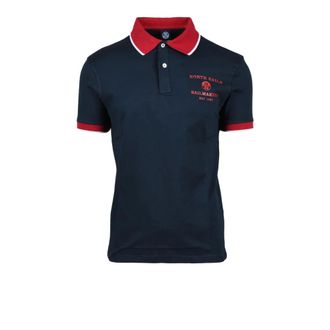 North Sails Homme, Tops, Bleu, Taille: S T-shirt coton &eacute;lasthanne