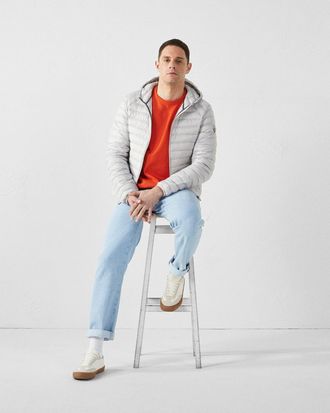 Jott Doudoune l&eacute;g&egrave;re &agrave; capuche Gris glace Nico - Taille 3XL