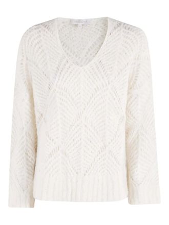 Antonelli pull en maille ajourée - Blanc