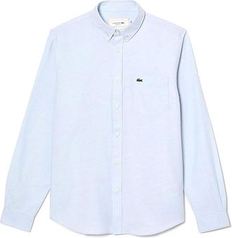 Lacoste Homme, Chemises, Bleu, Taille: L Camicia in popeline