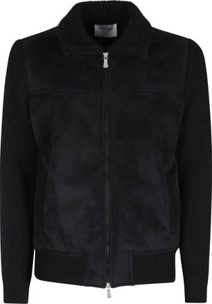 Gran Sasso Homme, Pulls, Noir, Taille: XL Eco-mouton Jacket