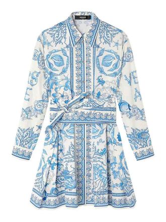 Versace Robe Courte - Bleu