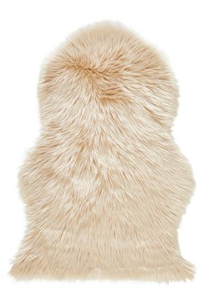 Boxxx Kunstfell Sarah, Beige, Textil, Fell, Tierform, 60x90 cm, f&uuml;r Fu&szlig;bodenheizung geeignet, rutschfeste Unterfl&auml;che, Teppiche & B&ouml;den, Teppiche, Fellteppi