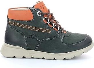 Kickers Kickadventur, Sneakers Hautes Garçon, Kaki Orange, 34