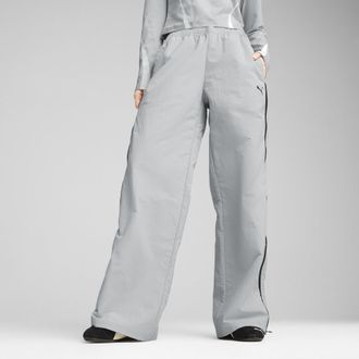 Puma Pantalon d&eacute;contract&eacute; tiss&eacute; &agrave; zip DARE TO Femme, Accessoires, Gris, L