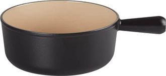 LE CREUSET Le Creuset Caquelon aus Gusseisen, 24 cm, 3,3 Liter, Schwarz matt, 20007240002460