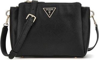 Guess Noelle II Tri Comp Crossbody Bag Black