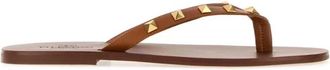 Valentino Garavani Homme, Chaussures, Brun, Taille: 44 EU Rockstud Thong Sandal
