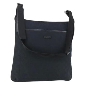 Gucci Sac bandouli&egrave;re en toile Pre-owned - Femme - Pre-owned - Noir - Taille: ONE Size