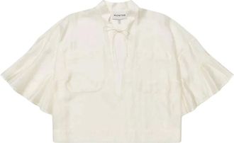 Munthe Femme, Blouses et Chemises, Blanc, Taille: 46 FR Tunique