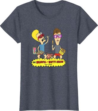 Giesswein Beavis and Butt-Head Snacks On The Curb Logo T-Shirt