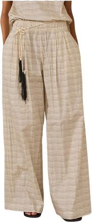 Souvenir Femme, Pantalons, Beige, Taille: 42 FR Mil Rayas Wide Pantalons
