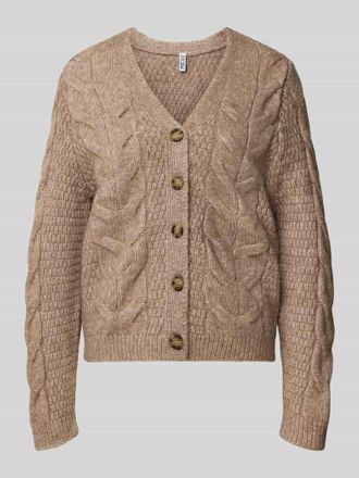 Pieces Strickjacke mit Zopfmusterknit