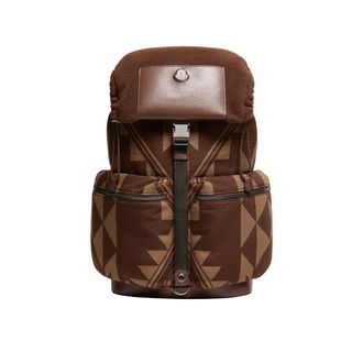 Moncler Moncler Kenton Printed Backpack, Men, Brown, Size: One Size
