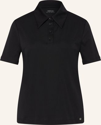 Marc Cain Jersey-Poloshirt schwarz