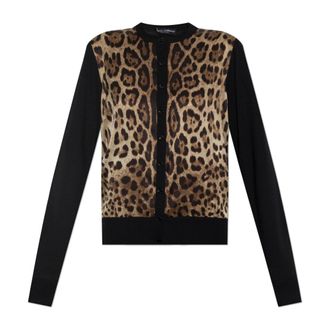 Dolce & Gabbana Cardigan mit Tiermotiv - - Knitwear - Damen - Braun - M