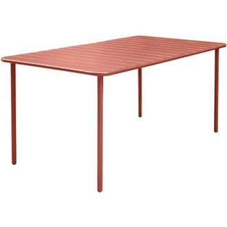 Sweeek Gartentisch aus Stahl 6-8 Pl&auml;tze