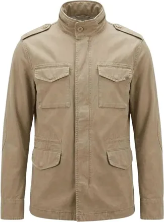 40weft 40Weft, Homme, Vestes, Beige, Taille: 2XL Field Jacket Molature