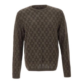Emporio Armani Pullover aus Schurwolle - - Knitwear - Herren - Braun - S