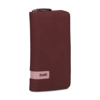 zwei gro&szlig;e Damen Geldb&ouml;rse M.Wallet MW2 Portemonnaie aus weichem Kunstleder, Geldbeutel mit umlaufendem Rei&szlig;verschluss, 15 Kartenf&auml;chern, 2 Scheinf&auml;chern, 