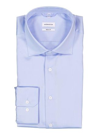 Seidensticker Seidensticker Herren Hemd blau Baumwolle