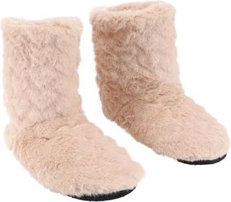 Yarnow Int&eacute;rieur &Eacute;paisses Antid&eacute;rapantes pour Automne Hiver Chaudes et Respirantes Semelle Douce Silencieuse Unique Adulte Camel