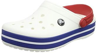 Crocs Unisexe Adulte Crocband Clog Sabots, White/Blue Jean, 37/38 EU