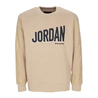 Nike Jordan Homme, Sweatshirts et sweats &agrave; capuche, Beige, Taille: XL SweaT-shirt molletonn&eacute; &agrave; motif graphique