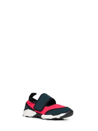 Marni Womens Fuchsia And Green Lycra Mary Jane Sneaker Polyamide Trainers