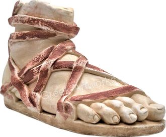 Generic Fuß des antiken griechischen römischen Soldaten Sandalen Schuh Statue Skulptur Kunststein Cast