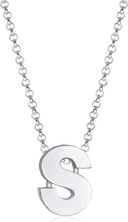 Elli Halskette Damen Buchstabe S Initialen Minimal Basic aus 925 Sterling Silber