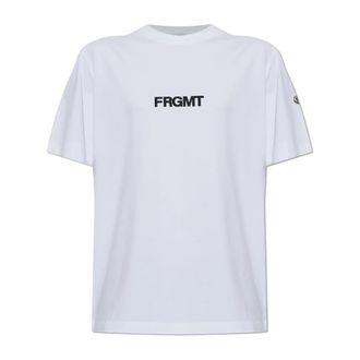 Moncler Logo Motiv T-Shirt - - Tops - Herren - Wei&szlig; - S