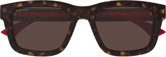 Gucci Wayfarer Sonnenbrille - - Accessories - unisex - Braun - 53 MM