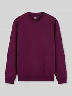 Tommy Jeans Regular Fit Sweatshirt aus Baumwoll-Mix mit Logo-Stitching