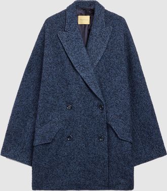 Momoni Manteau Siva Blu Marino